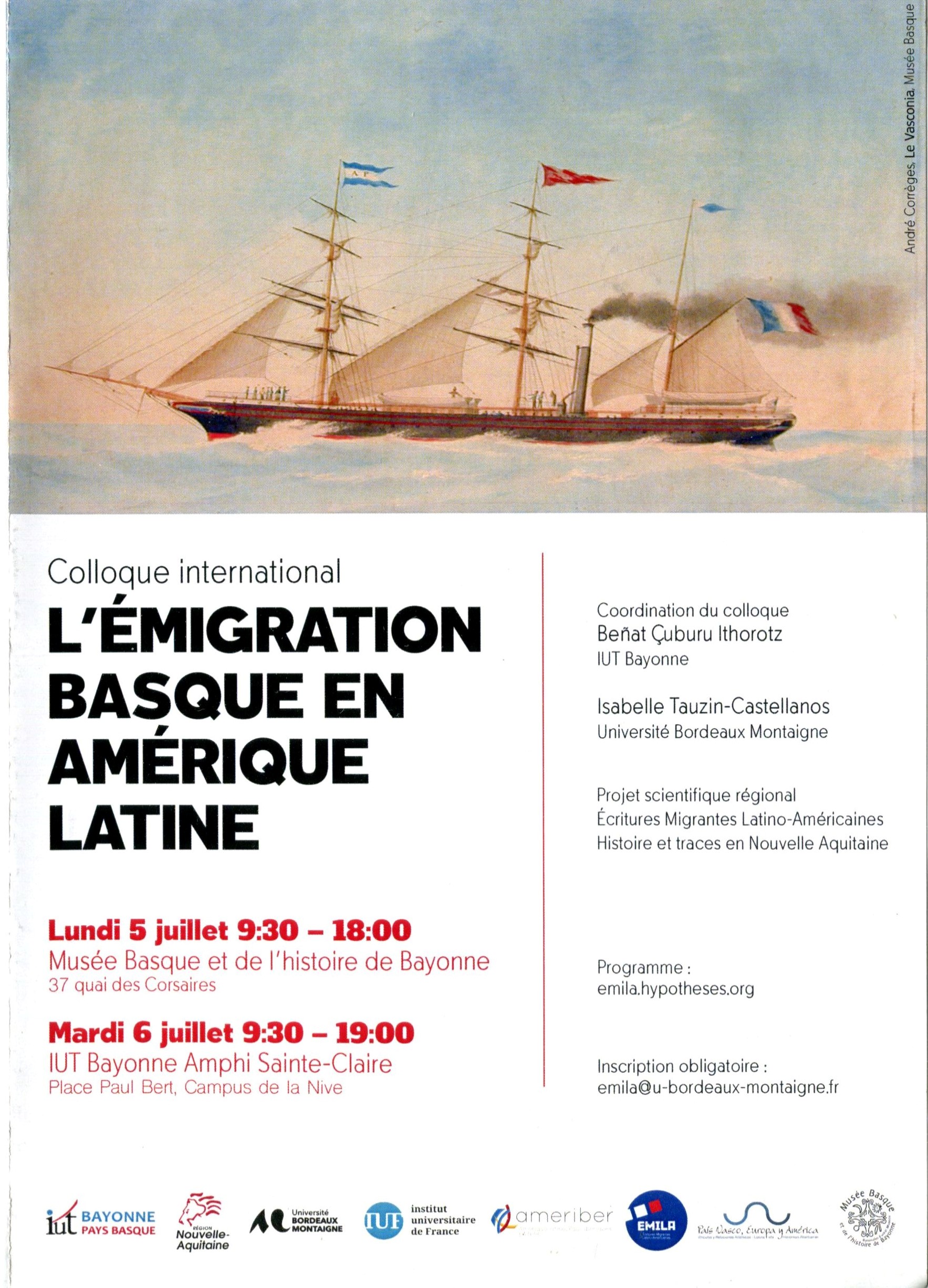 Colloque L'émigration basque en Amérique Latine - Bayonne 2021 - Euskal ...